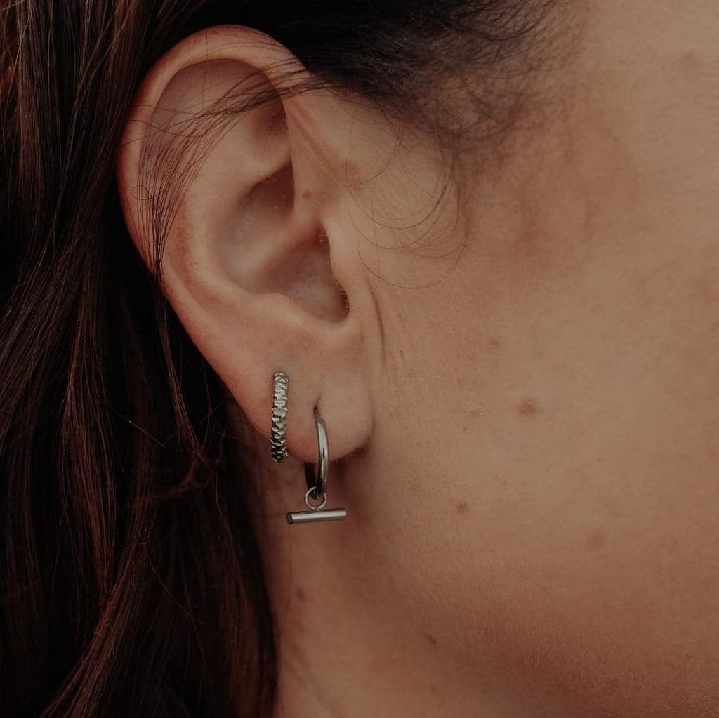 Bar Hoop Earrings – Katyb Jewellery Design
